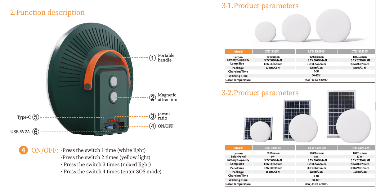 Portable Solar Lamp - SMKSOLAR TECHNOLOGY NIGERIA LIMITED